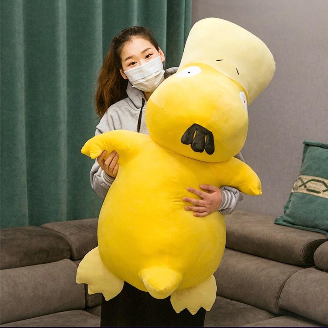 Jumbo Big Psyduck Plush 100cm, Hobbies & Toys, Toys & Games on Carousell