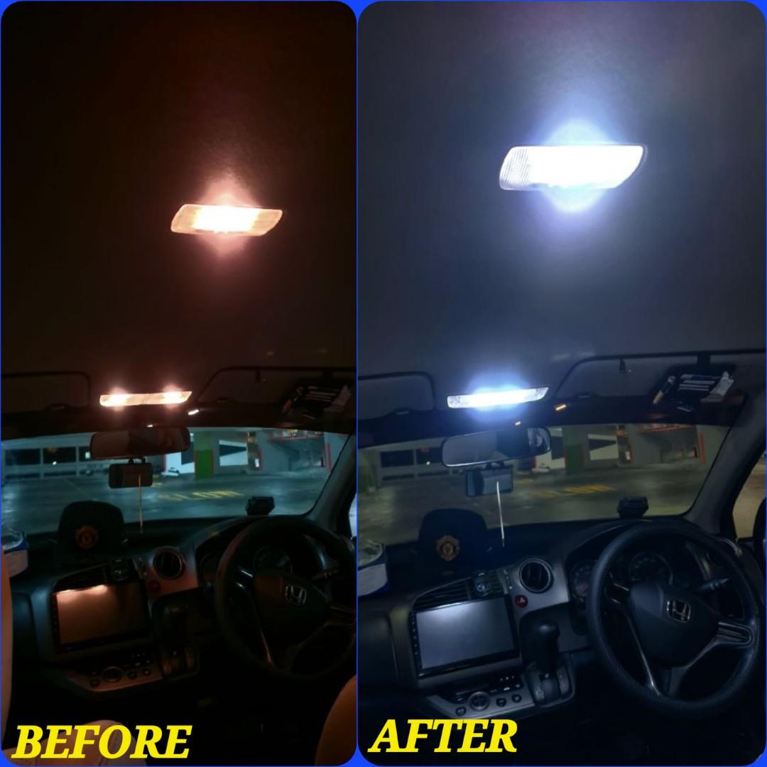 LED White Cabin Lights Installation, Car Accessories, Accessories on ...