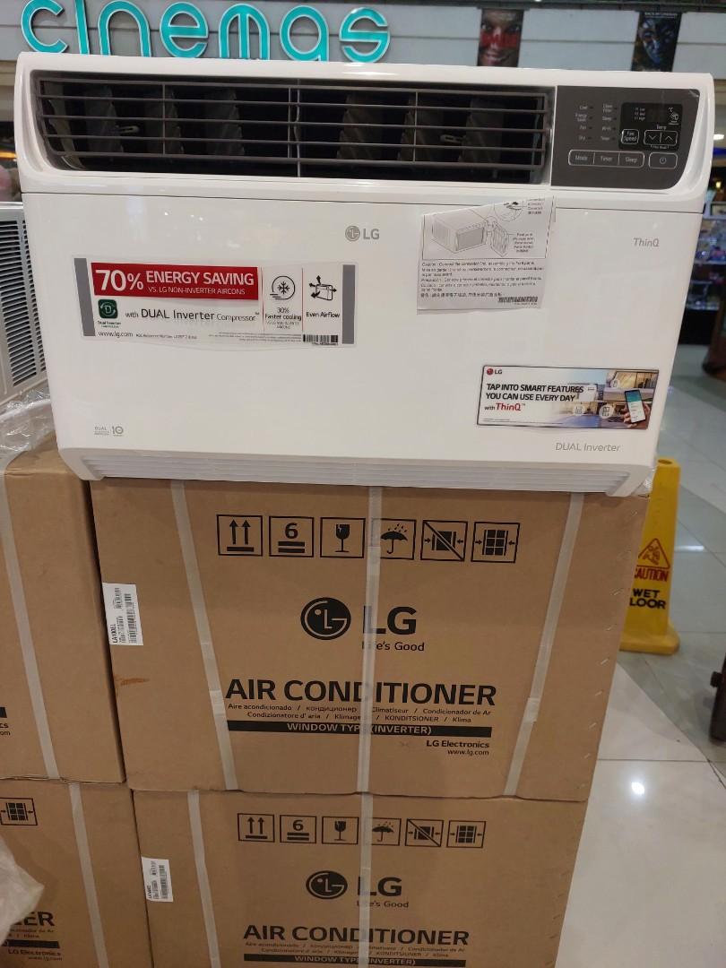 LG DUAL INVERTER WINDOW TYPE AIRCON, TV & Home Appliances, Air ...