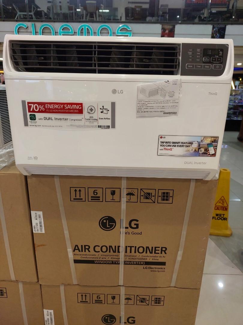 LG DUAL INVERTER WINDOW TYPE AIRCON, TV & Home Appliances, Air ...