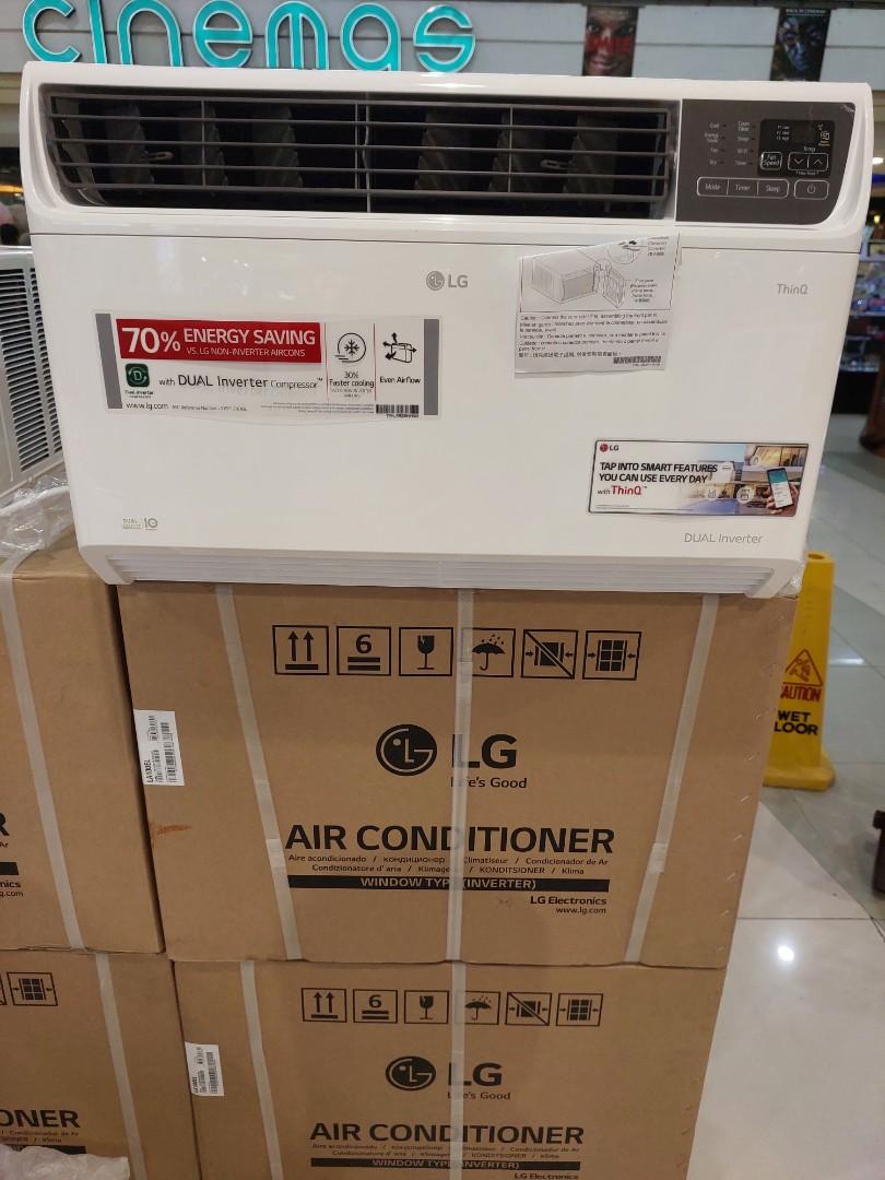 LG DUAL INVERTER WINDOW TYPE AIRCON, TV & Home Appliances, Air ...