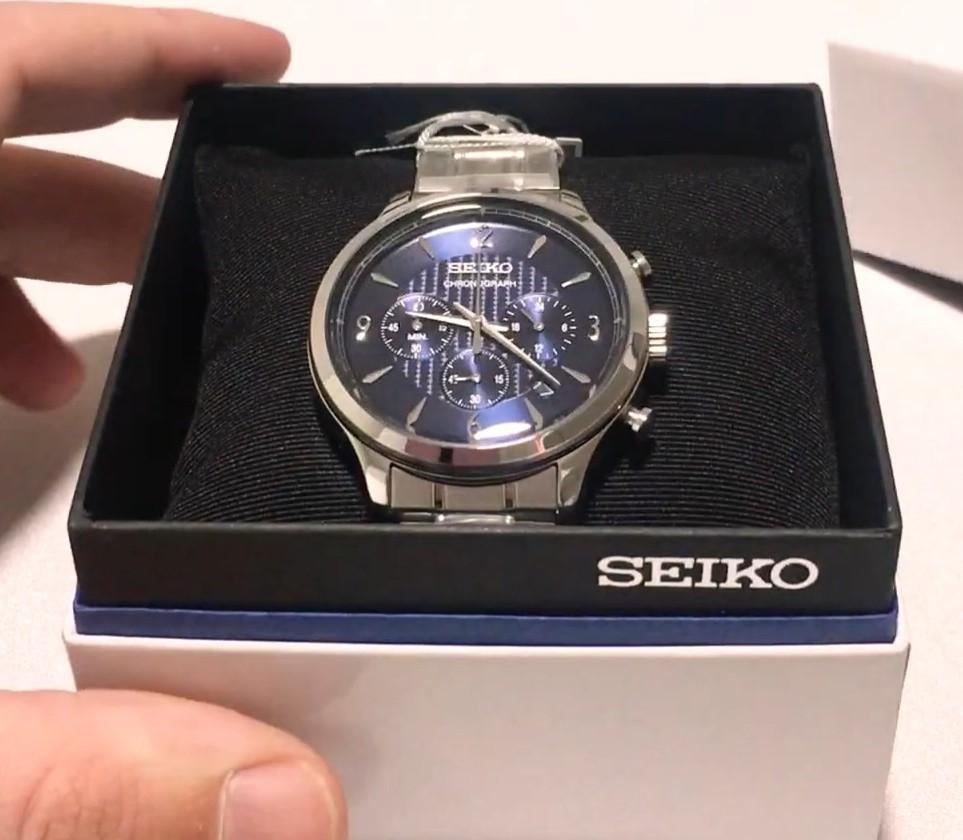 *Lowest Price*Seiko SSB393 Chronograph Analog Men's Blue Dial Stainless ...