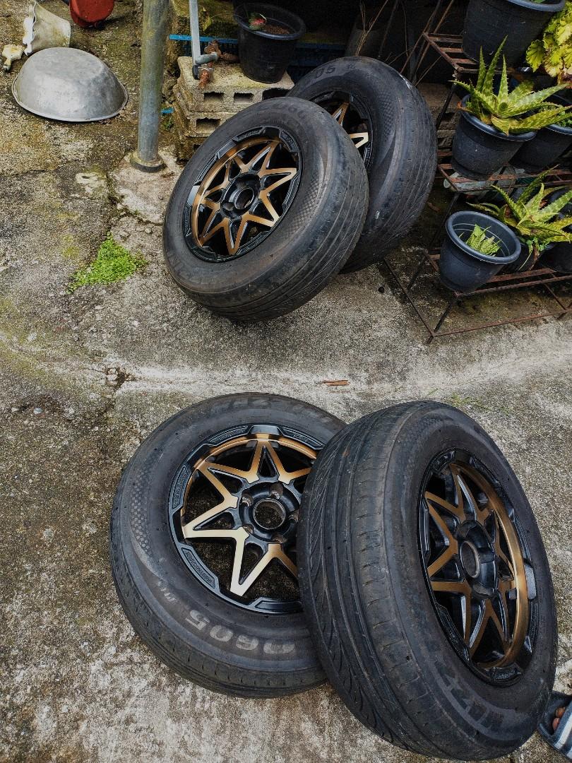 Mags and tire FS, Car Parts & Accessories, Mags and Tires on Carousell