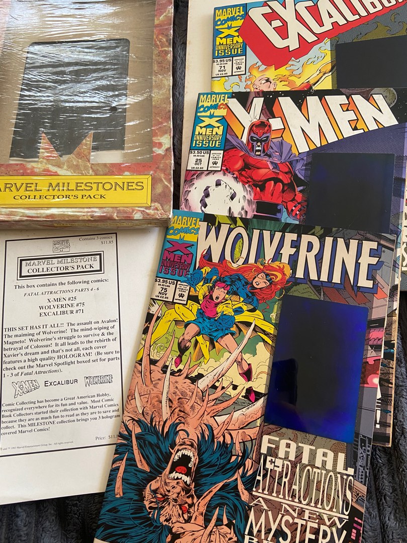 MARVEL MILESTONES COLLECTORS PACK FATAL ATTRACTIONS COMICS VINTAGE ...