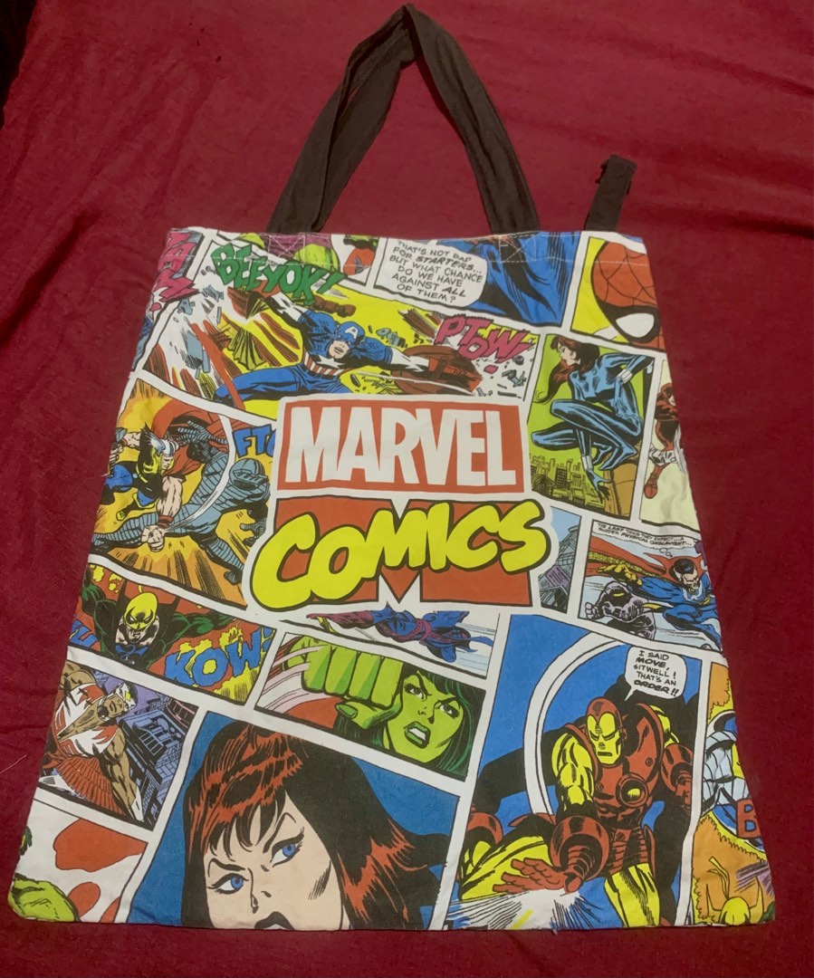 Marvel Tote Bag, Women's Fashion, Bags & Wallets, Tote Bags on Carousell