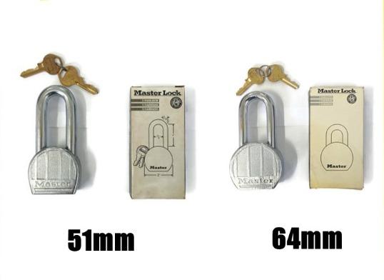 Master Lock Zinc Die-Cast with 2" Long Shackle Padlock Sizes: 51 & 64mm ...
