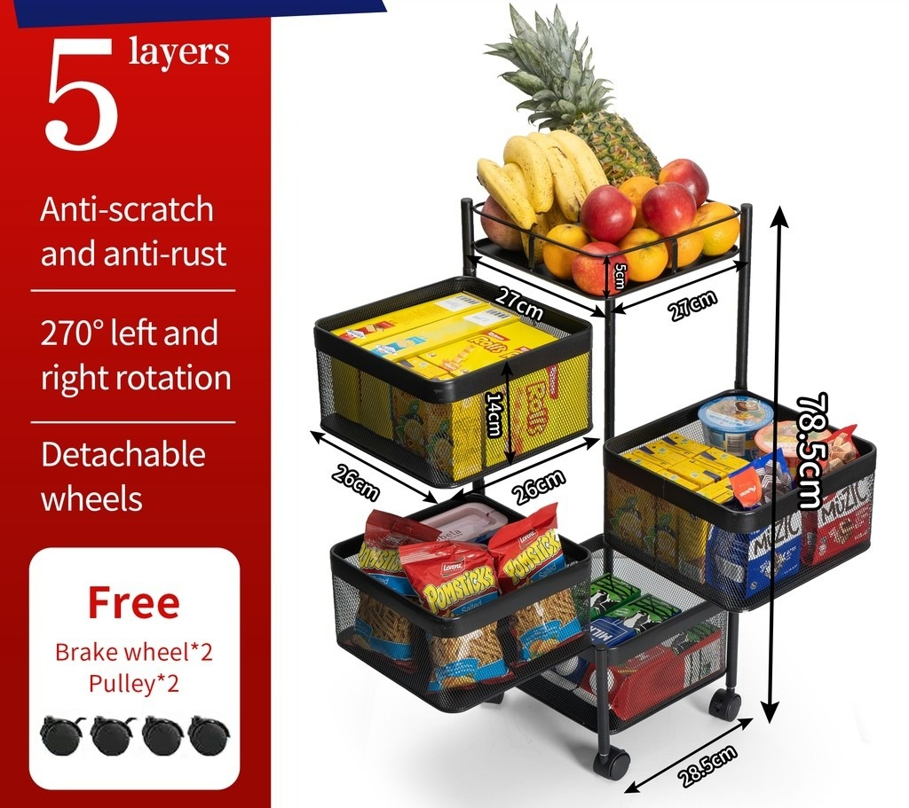 4 Tier Rotating Rack , Furniture & Home Living, Kitchenware & Tableware ...