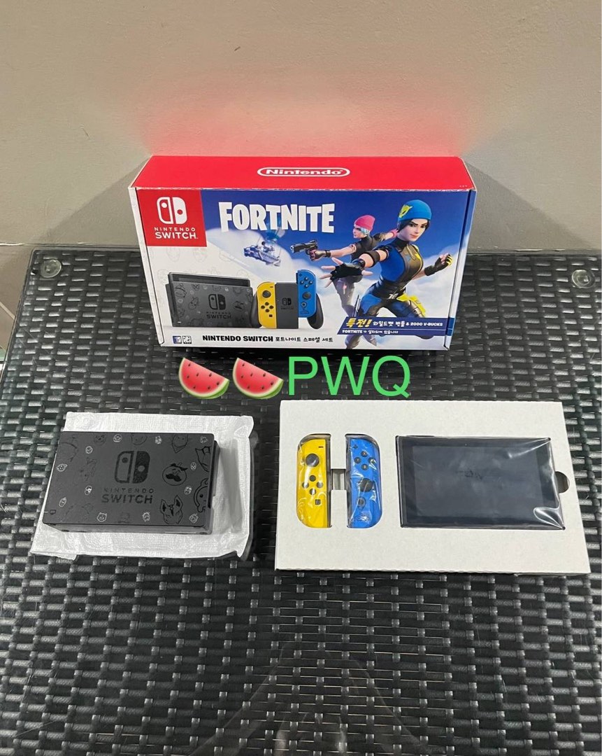 Nintendo Switch Gen 2 Fortnite Limited Edition Console, Video Gaming ...