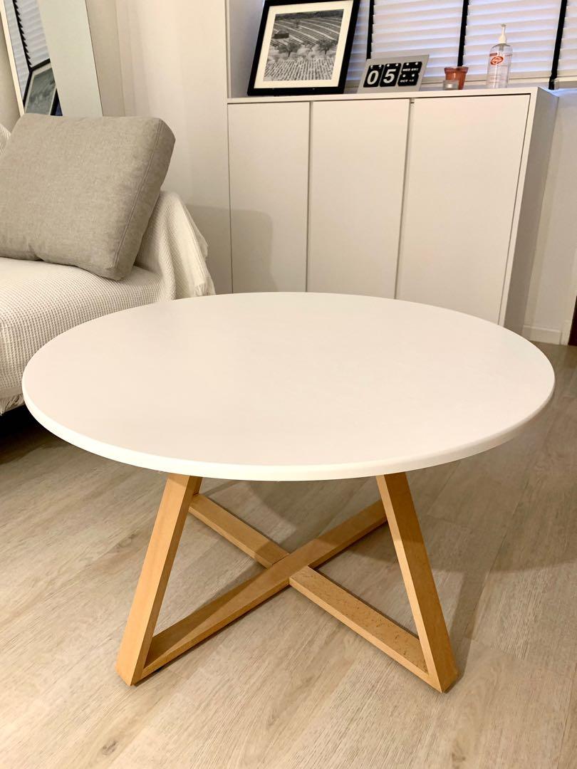 Nordic Minimalist Round Coffee Table, Furniture & Home Living ...