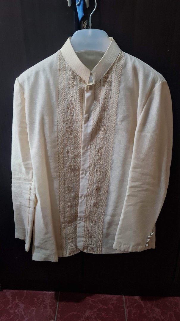 Onesimus Coat Barong, Men's Fashion, Tops & Sets, Formal Shirts on ...