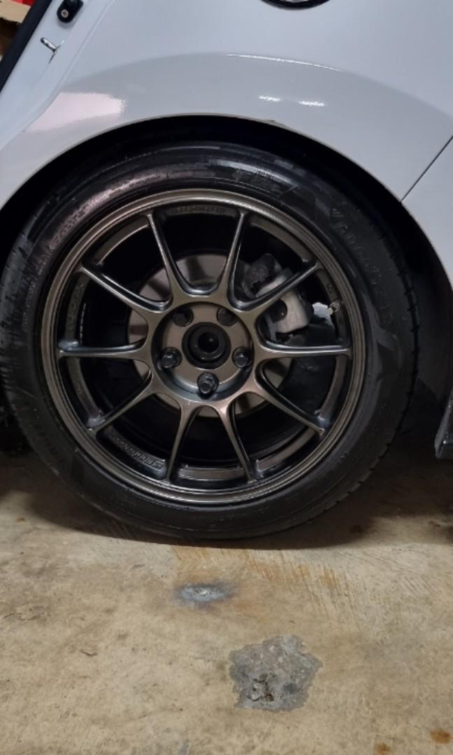 Original 17 titan tc105x with f1a6 tyres, Car Accessories, Tyres & Rims ...