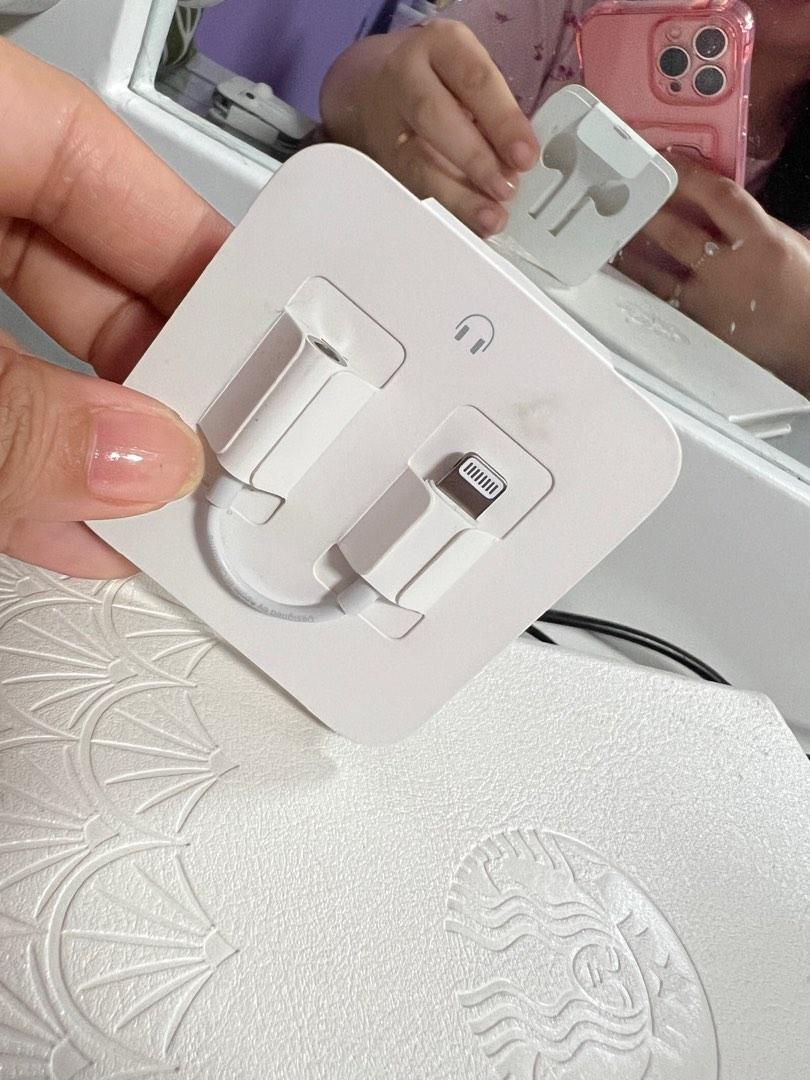 Original Apple dongle Lightning to earphone jack 3.5 mm jack, Audio ...