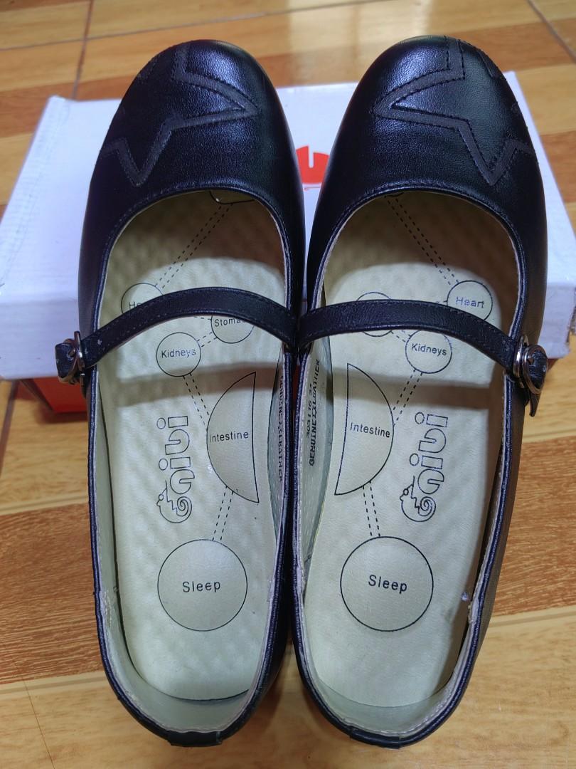ORIGINAL GIBI BLACK SCHOOL SHOES, Women's Fashion, Footwear, Flats ...