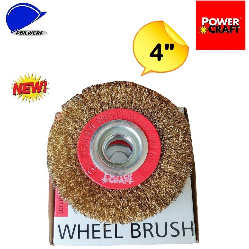 PC circular Brush Crimped Wire 100mm 4" (PCWB 100), Commercial ...