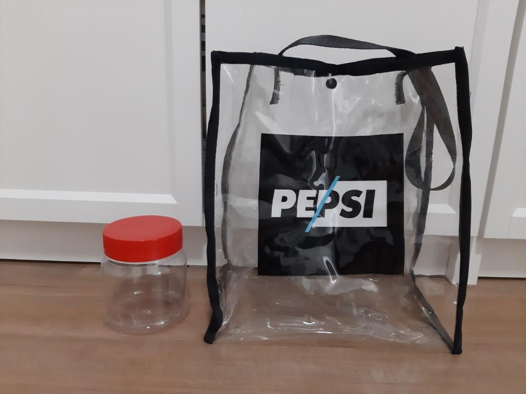 Pepsi Transparent Bag, Women's Fashion, Bags & Wallets, Tote Bags on ...