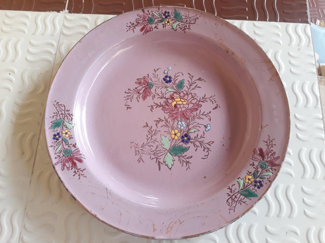 PERANAKAN NYONYA Pink Flower Vinatge Collectible Plate, Hobbies & Toys ...