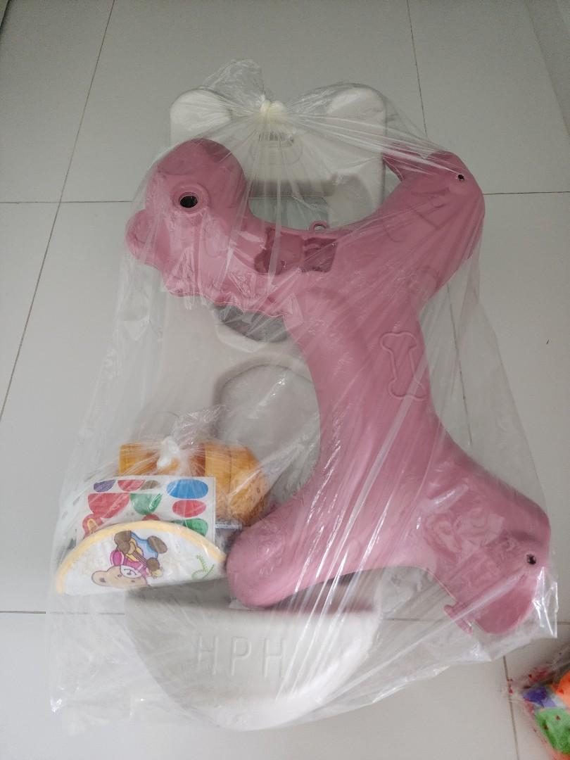 Pink rocking horse, Babies & Kids, Infant Playtime on Carousell