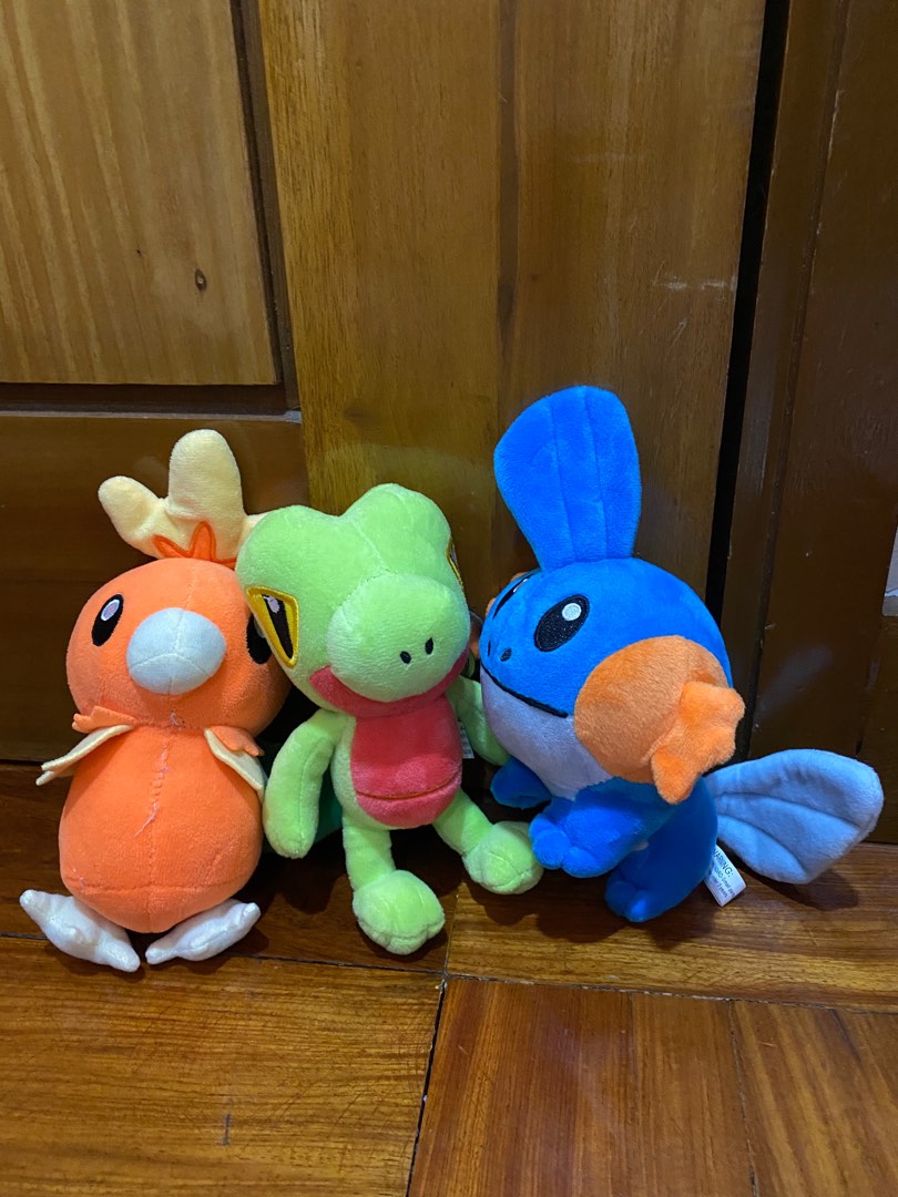 Pokemon Torchic Treecko Mudkip Starting 3 Plushies, Hobbies & Toys ...