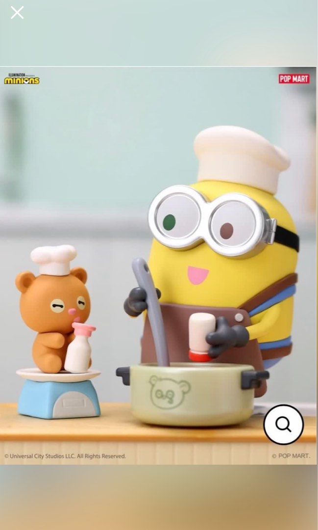 Popmart Minions daily cooking, Hobbies & Toys, Toys & Games on Carousell