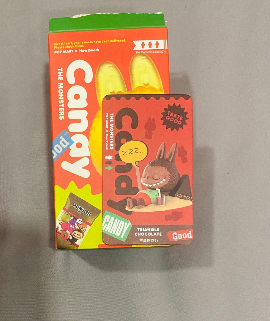 popmart x the monsters candy series (triangle chocolate), Hobbies ...