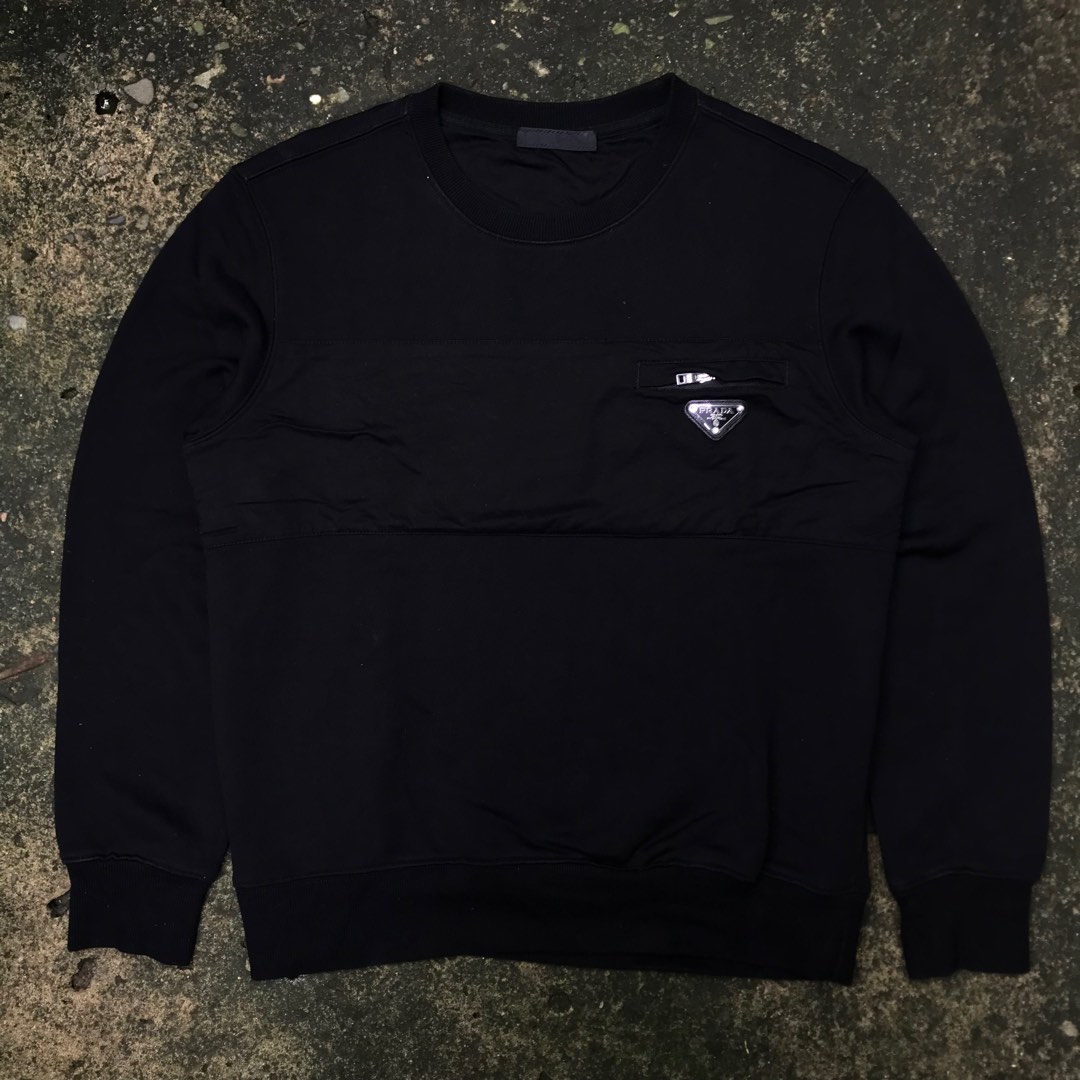 Prada Crewneck, Luxury, Apparel on Carousell