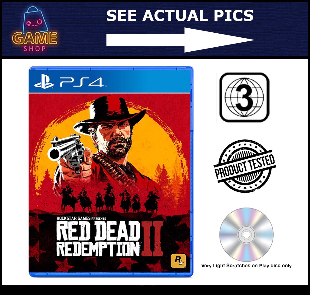 PS4 Red Dead Redemption 2 Standard Edition - very light scratches ( shopee https://shp.ee ...