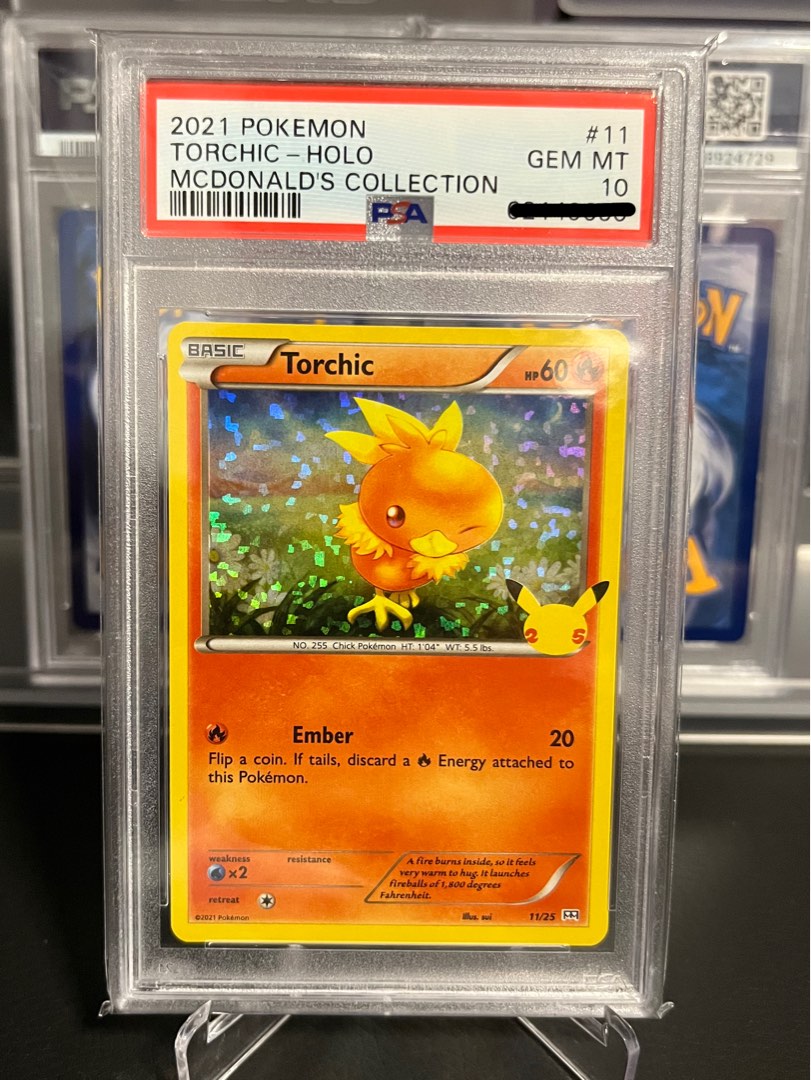 PSA 10 Torchic 25th anniversary pokemon card pikachu, Hobbies & Toys ...