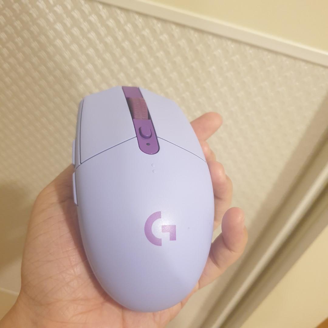 purple logitech g304 wireless gaming mouse, Computers & Tech, Parts ...