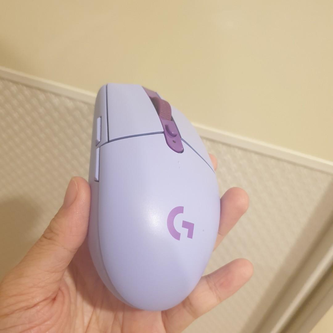 purple logitech g304 wireless gaming mouse, Computers & Tech, Parts ...