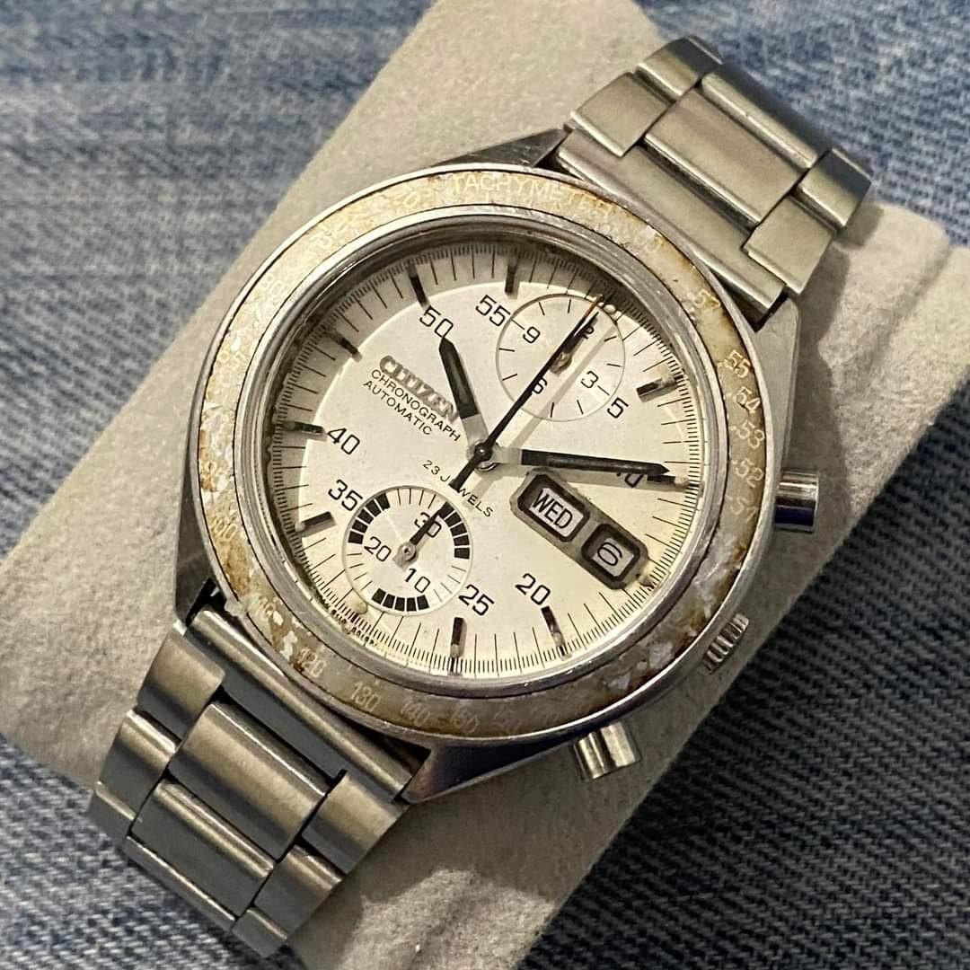 Rare Citizen Speedmaster Ref. 67-9313 Day And Date Chronograph Watch ...