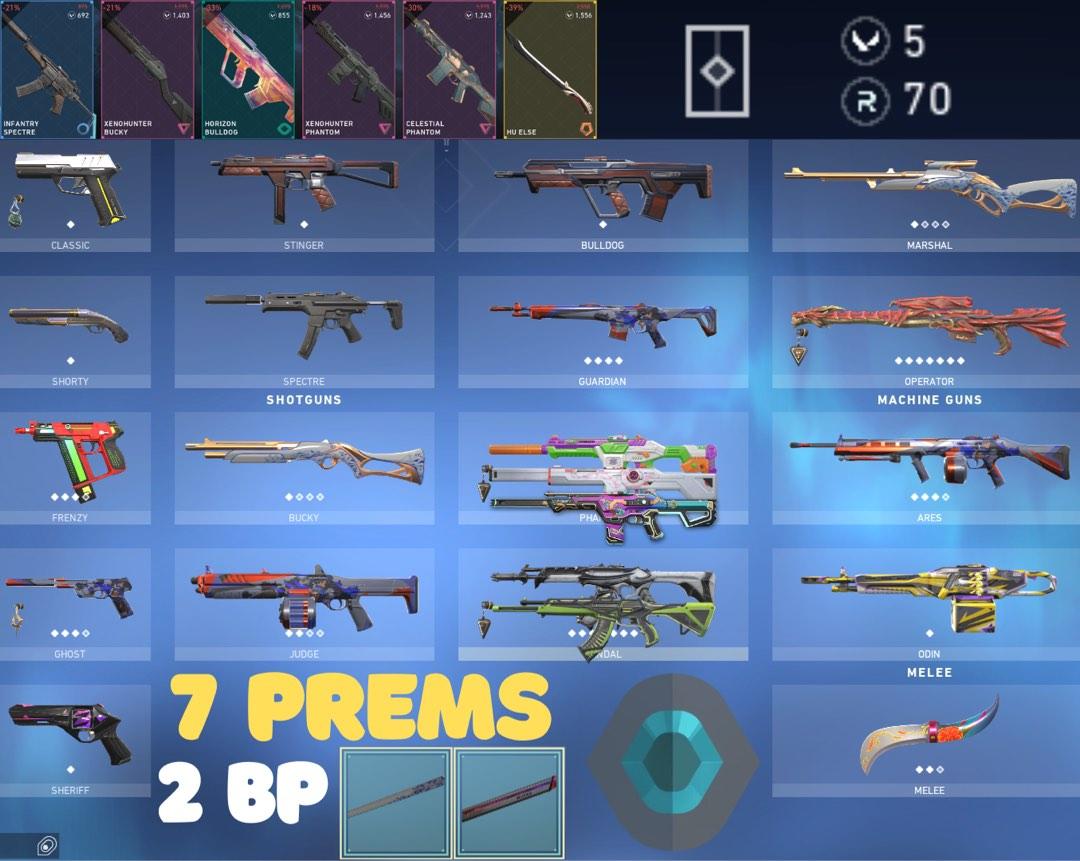 RGX VANDAL 7 PREMIUM SKINS VALORANT ACCOUNT//CHEAP, Video Gaming, Video ...