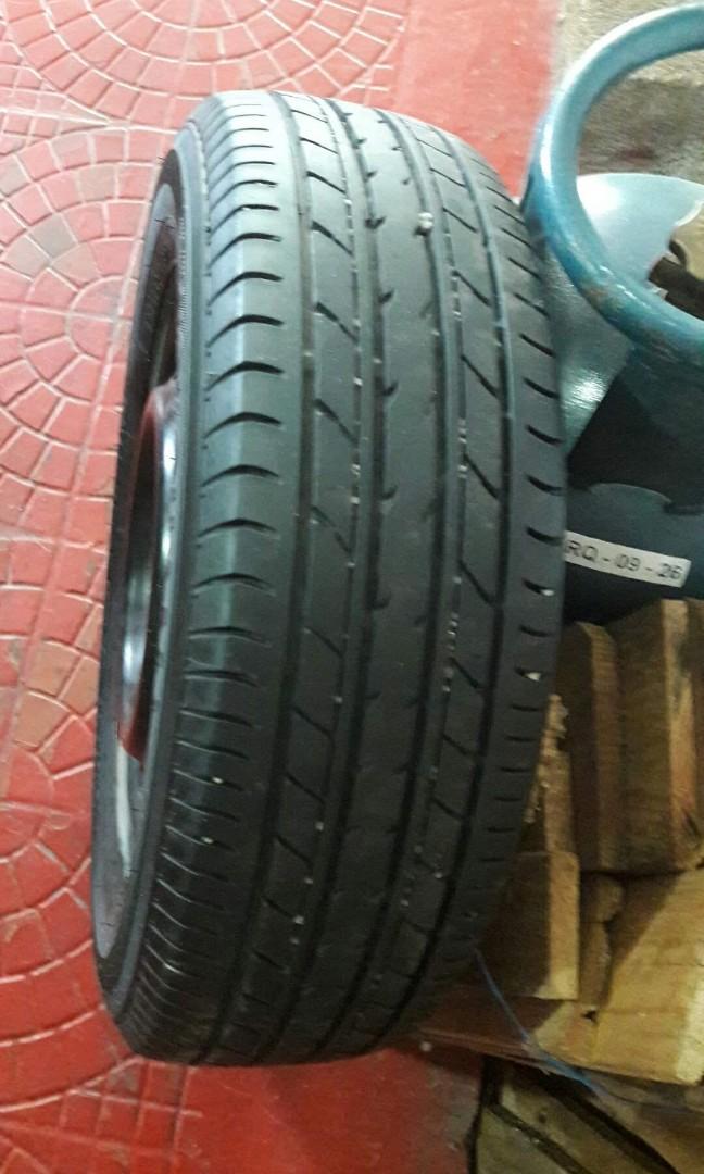 Rim and Tire Set Toyota Vios 2020, Car Parts & Accessories, Mags and ...