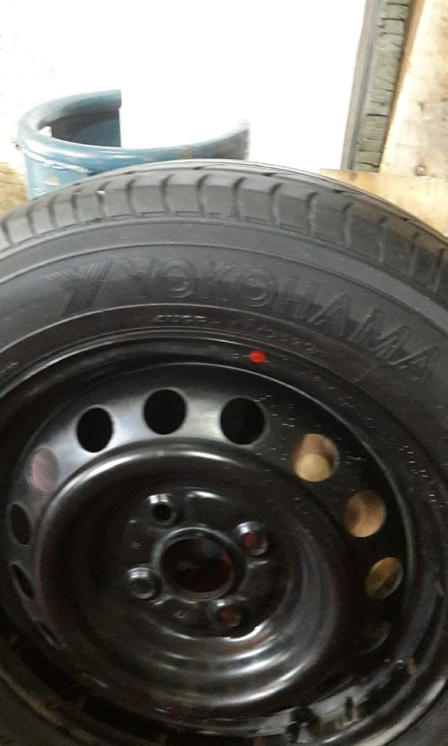Rim and Tire Set Toyota Vios 2020, Car Parts & Accessories, Mags and ...