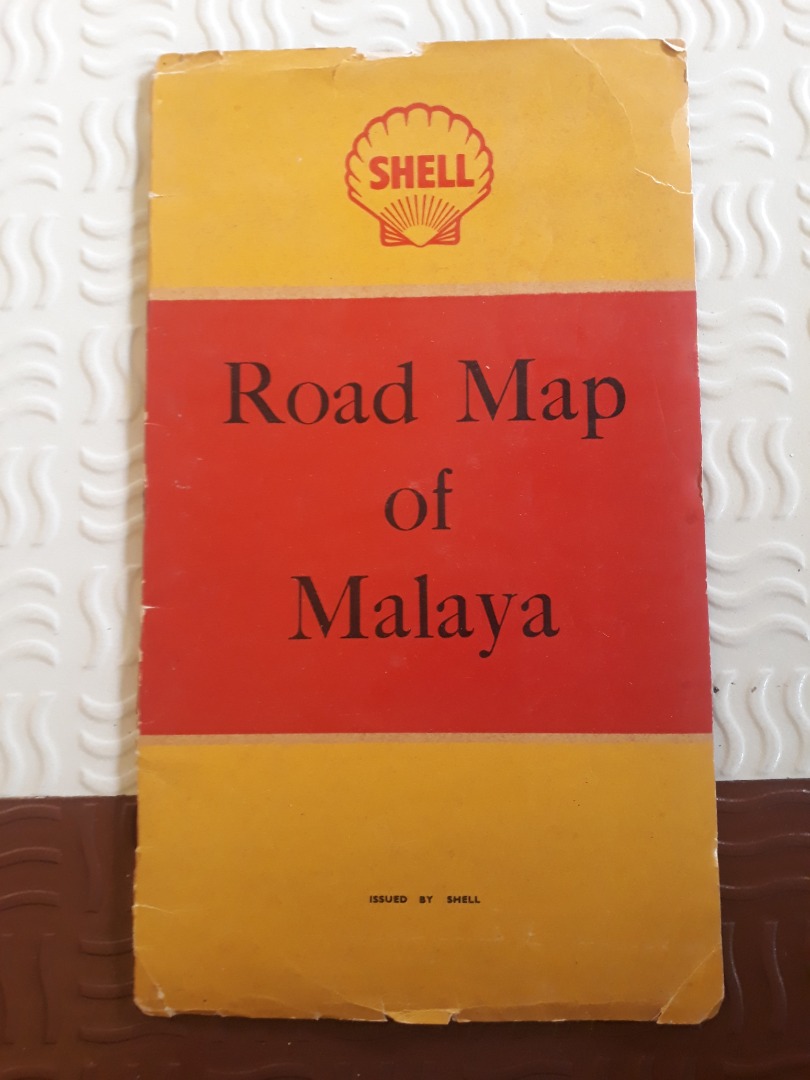 ROAD MAP OF MALAYA -SHELL - 1949 INCLUDES SINGAPORE MAP, Hobbies & Toys ...