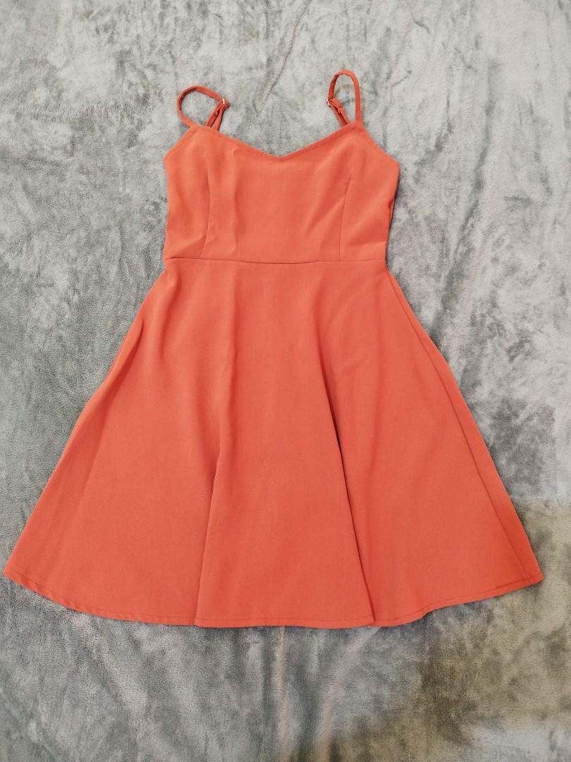 Rust Color Dress, Women's Fashion, Dresses & Sets, Dresses on Carousell