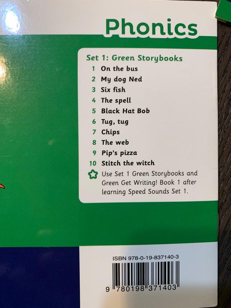 RWI Phonics Green Story Book 1-10, 興趣及遊戲, 書本 & 文具, 書本及雜誌 - 補充練習 - Carousell