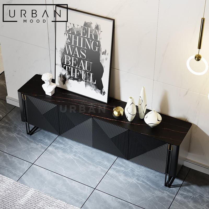 SAYLES Modern Sintered Stone TV Console, Furniture & Home Living ...