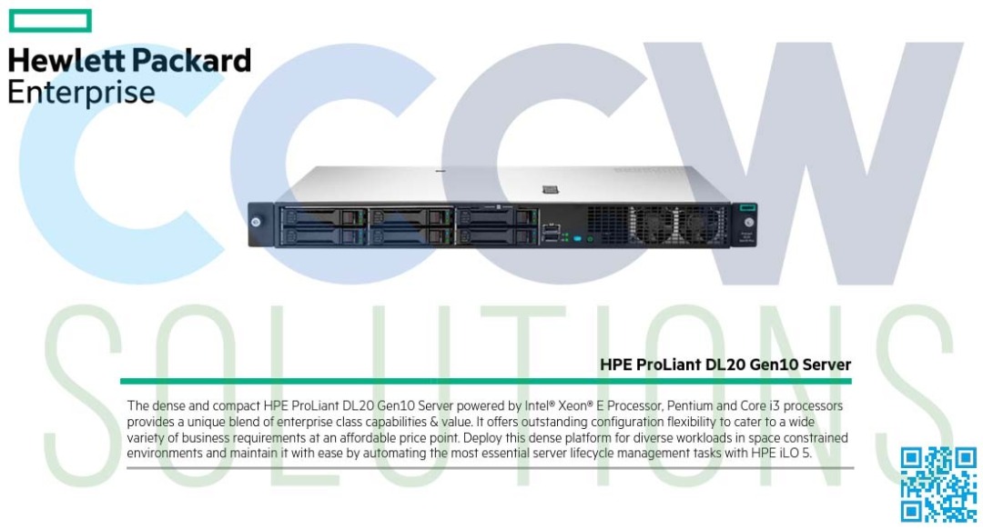 Server - HPE ProLiant DL20 Gen10 Plus E-2314 2.8GHz 4-core 1P 16GB-U ...
