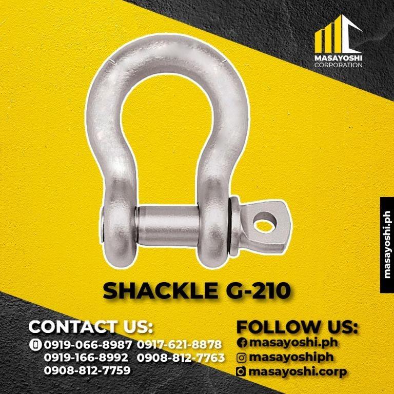 Shackle G-210 | Bolt Type Anchor | Lifting | Hook | Heavy Duty Shackle ...