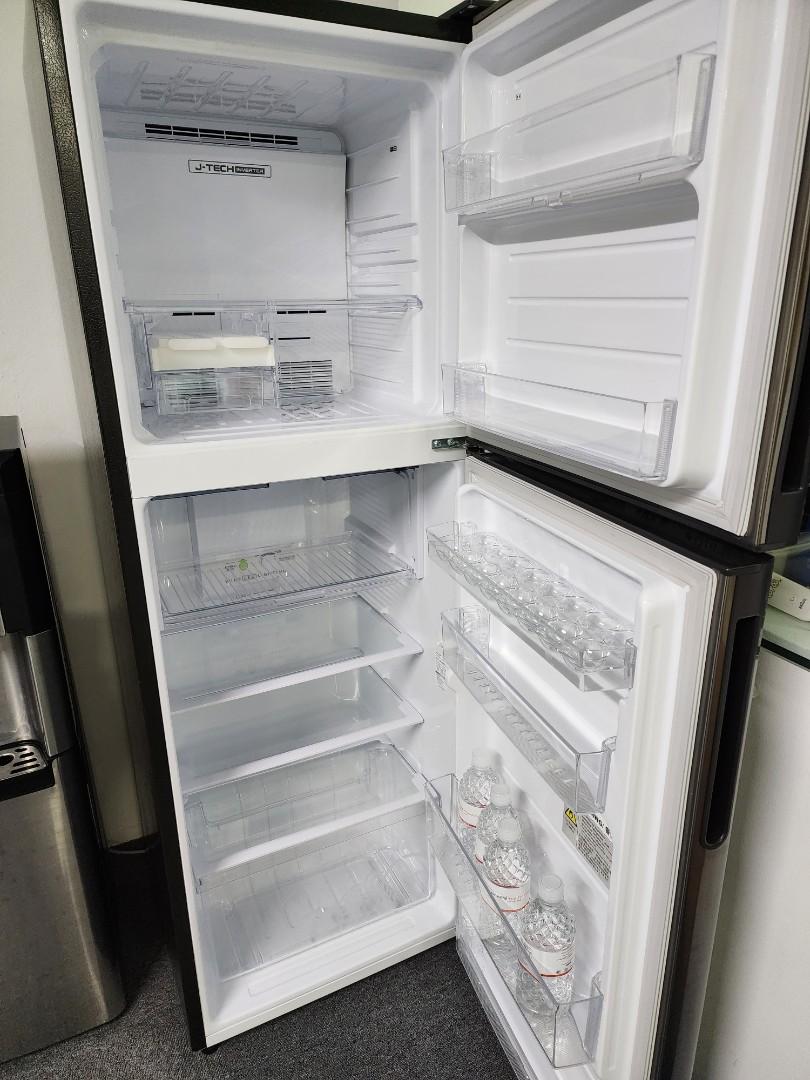 Sharp J-Tech Inverter 2 Doors Refrigerator SJ-RX30E-SL 224L 225L Fridge ...