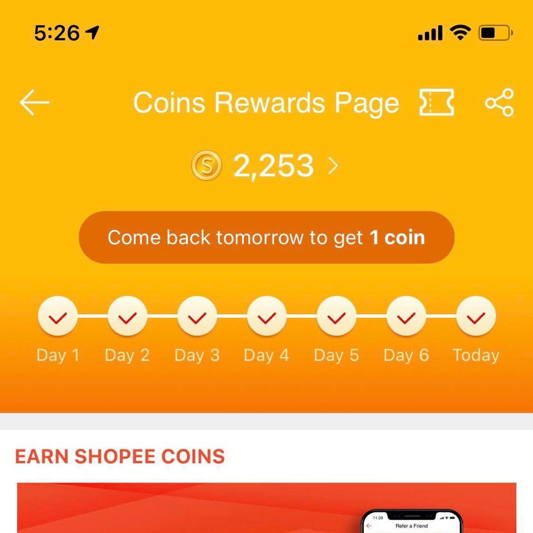 Shopee coins, Tickets & Vouchers, Store Credits on Carousell