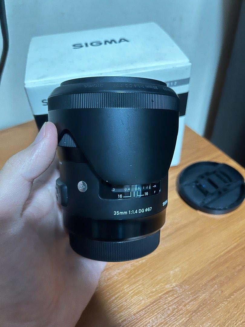 Sigma 35mm f1.4 EF mount lens (with freebies), Photography, Lens & Kits on Carousell