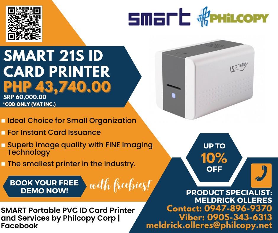 SMART 21S CARD PRINTER, Computers & Tech, Printers, Scanners & Copiers ...
