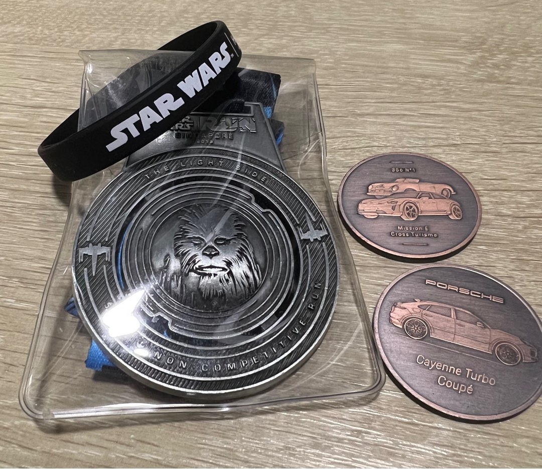 Star Wars Chewbacca medal plus 2 Porsche coins, Hobbies & Toys ...