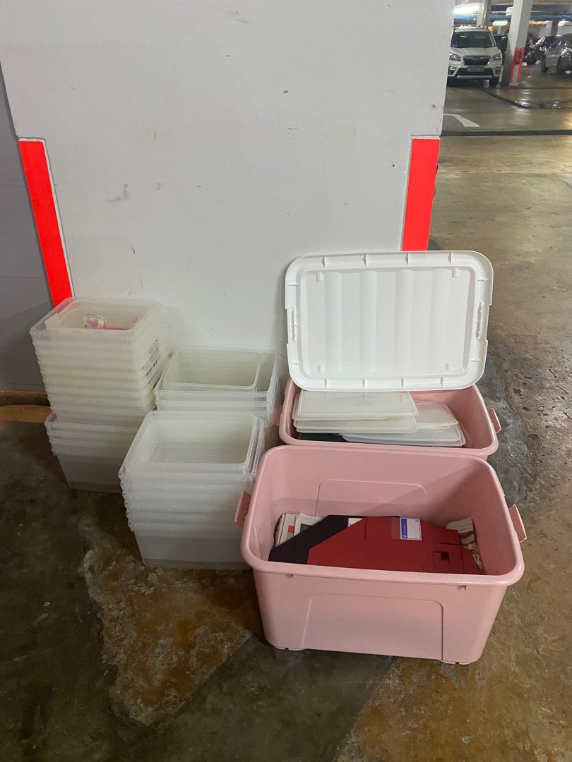 Storage boxes (No full name/No mobile - no reply), Furniture & Home ...