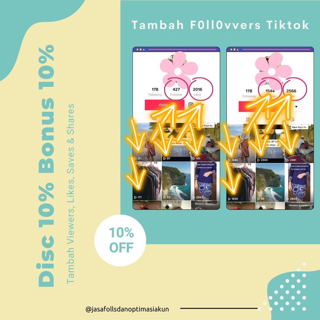 Tambah followers dan interaksi IG, shopee dan Tiktok, Jasa, Lainnya di Carousell