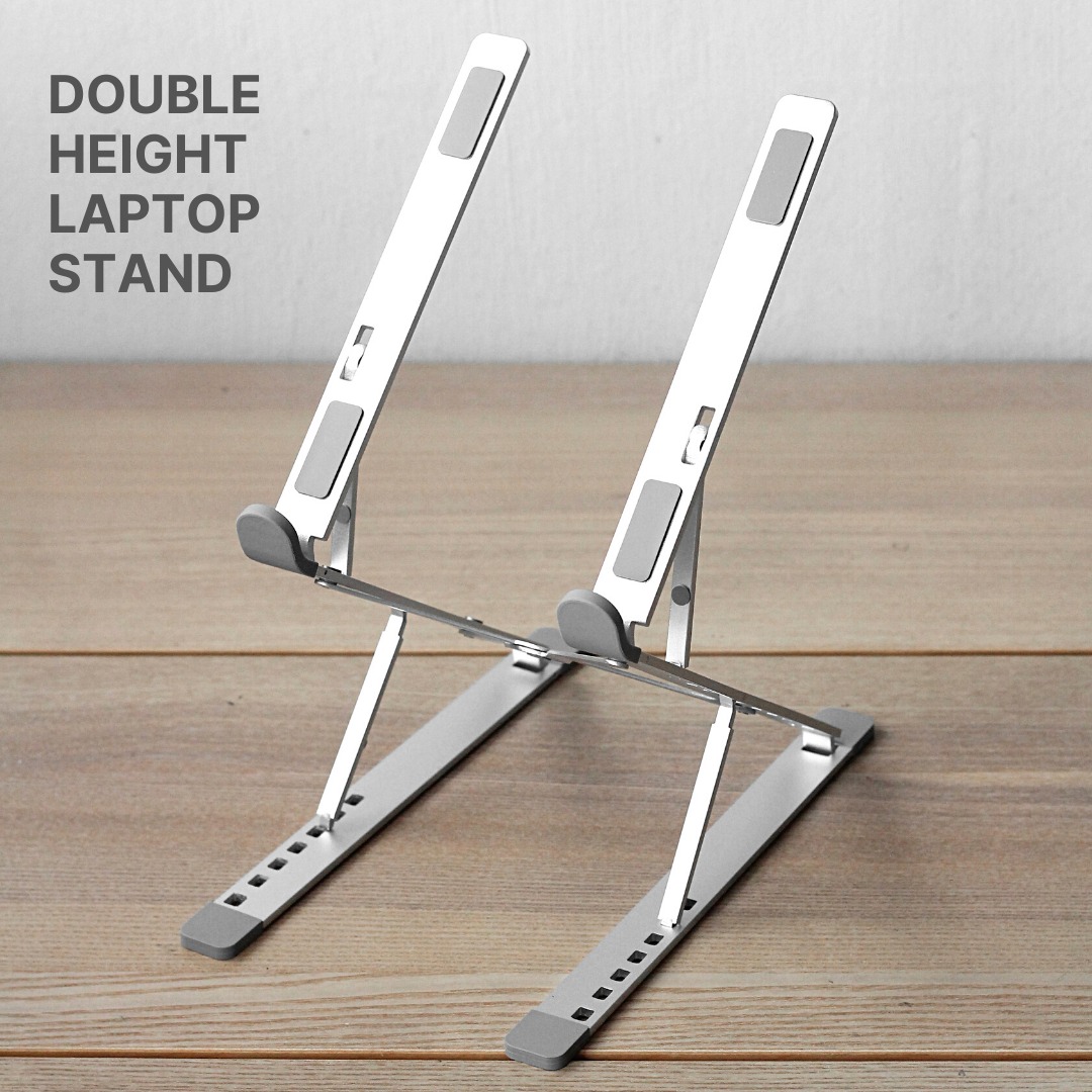 The Double Height Foldable Metal Laptop Stand, Computers & Tech ...