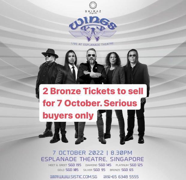 Tickets - Wings Awie 7 October 2022, Tickets & Vouchers, Event Tickets ...