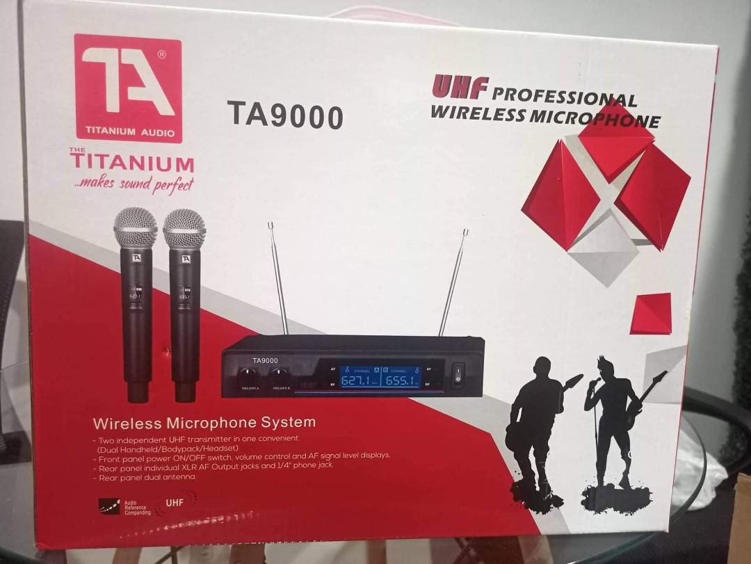 Titanium 2pcs UHF Wireless Microphone TA9000, Audio, Microphones on ...