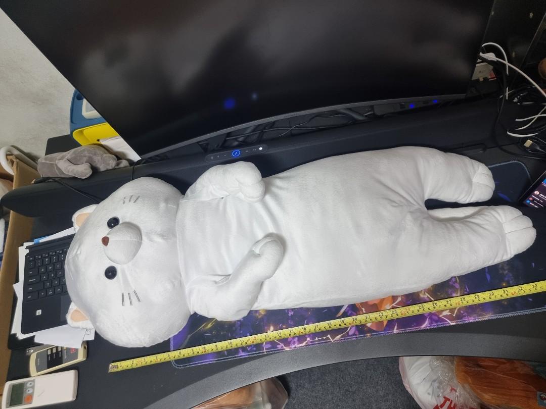 Toreba 80cm Cat Stoat Big Plush, Hobbies & Toys, Toys & Games on Carousell